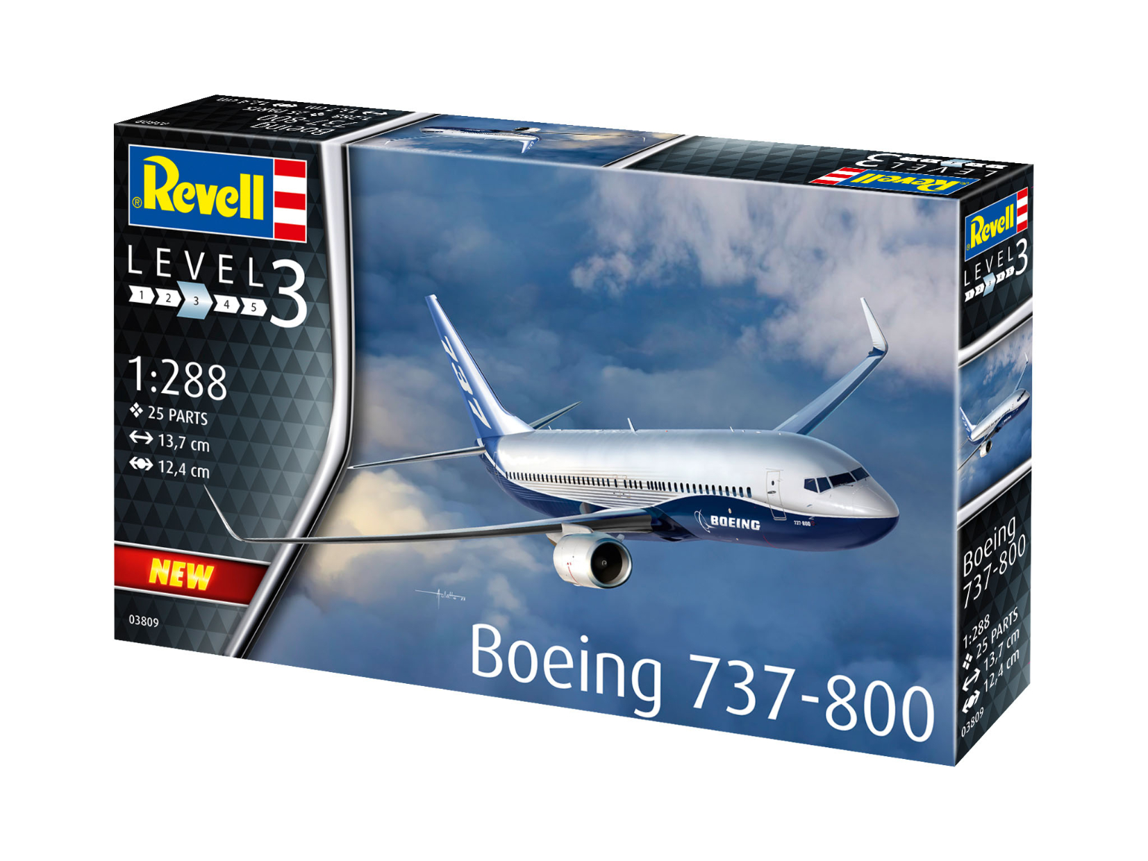 Revell 03809 Model Set Boeing 737-800 1:288